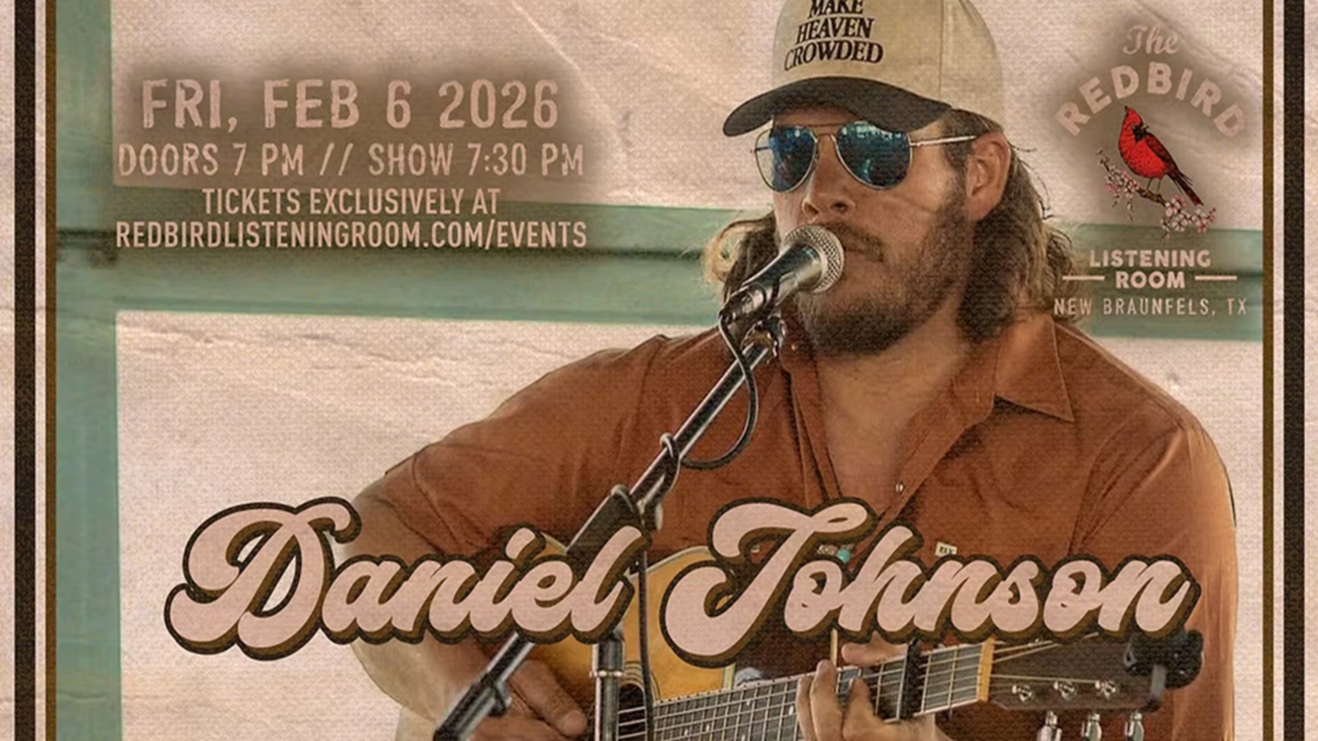 Daniel Johnson at The Redbird Listening Room - The New Braunfels Life